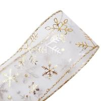 China Craft Gift Wrapping Ribbon Wired Ribbon for Christmas Tree and Wreath Decoration for sale