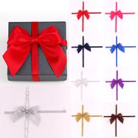 China MSD Pre-Made Custom Gift Wrapping Elastic Band Bow Chic Satin Ribbon Bow for Gift Box for sale