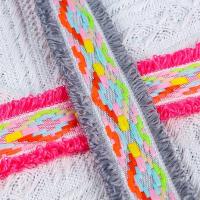 China MSD 2.2cm Jacquard Ribbon Clothing Accessories for Clothes Celebration 100% Polyester for sale