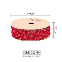 China MSD 2.2cm Jacquard Ribbon Clothing Accessories for Clothes Celebration 100% Polyester for sale