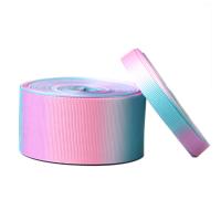 China Multi Color Packaging Designer Grosgrain Cinta Ribbons with Rainbow Pattern at Prices for sale