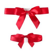 China Gift Box Packaging Ribbon Bow with Stretch Loop from MSD in Rainbow Colors and Custom Design for sale