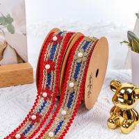 China Ribbon Lace Bead Flower Sewing Craft Garment Accessories Decoration and Performance for sale