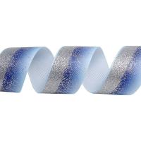 China 100% Polyester 3 inch 75 mm Glitter Grosgrain Ribbon for Birthday Party Decoration for sale