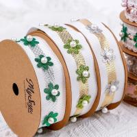China Ribbon Lace Bead Flower Sewing Craft Garment Accessories Decoration and Performance for sale
