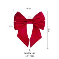 China MSD Window Decor Giant Velvet Bow with 3D Decor Customizable Red Velvet Ribbon Bows for sale