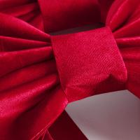 China MSD Window Decor Giant Velvet Bow with 3D Decor Customizable Red Velvet Ribbon Bows for sale
