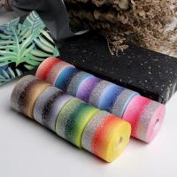 China 100% Polyester 3 inch 75 mm Glitter Grosgrain Ribbon for Birthday Party Decoration for sale