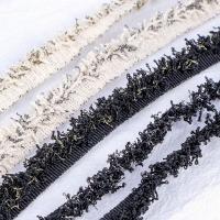 China MSD Ribbon Black and White Fringe Small Fragrance Clothing Accessories Decoration Ribbon 10 Colors for sale