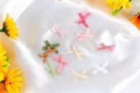 China MSD Ribbon Handmade Polyester Colorful Twist Tie Bows in 24 Vibrant Colors Washable for sale