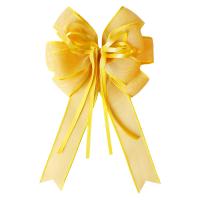 China Easter Solid Color Burlap Bows in Jute/Polyester Perfect for Festive Celebrations for sale