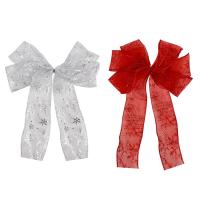 China Festive Christmas Wire Bow with Lights and Small Snowflakes A Must-have Item for sale