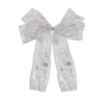 China Festive Christmas Wire Bow with Lights and Small Snowflakes A Must-have Item for sale