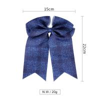 China White Grosgrain Bow With Black Dot Baby Girls Hair Bows Clips Customized Hair Accessories for sale
