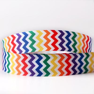 China 25mm Grosgrain Ribbon with Moire Expressions Fabric made of 100% Polyester for sale