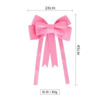 China MSD Ribbon Pre Non-Woven Pink Bow 28 cm Craft Bows For Wedding Ceremony Decoration Bow for sale