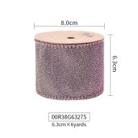 China Sustainable 2.5 Inch 2023 Fine Glitter Gradient Burlap Ribbon Perfect for Celebrations for sale