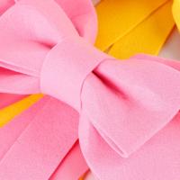 China MSD Ribbon Pre Non-Woven Pink Bow 28 cm Craft Bows For Wedding Ceremony Decoration Bow for sale