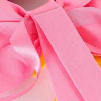 China MSD Ribbon Pre Non-Woven Pink Bow 28 cm Craft Bows For Wedding Ceremony Decoration Bow for sale