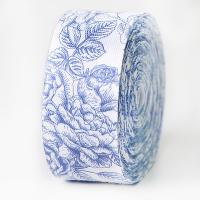 China Polyester Cotton Sublimation Printed Vintage Ribbon for Eco-friendly EMS Shipping EMS for sale
