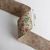 China Customize Your Christmas Tree with Jute/Polyester Burlap Ribbon Custom Holiday Ribbon for sale