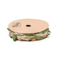 China Customized Support 100% Polyester Hemp Rope Leaf Summer Atmosphere Ribbon at Best for sale