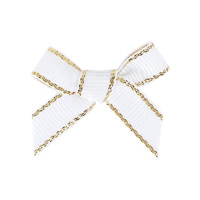 China MSD Ribbon Handmade White Grosgrain Ribbon Bow for Bottle Decoration and Gift Wrapping for sale