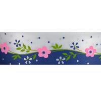 China Single Face Custom Heat Thermal Transfer Flowers Ribbon Trim with Plant Printed Sample for sale