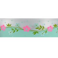 China Single Face Custom Heat Thermal Transfer Flowers Ribbon Trim with Plant Printed Sample for sale