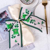 China 63mm Sustainable St.Patrick's Day Ribbon MSD Customized Wired Ribbon for Irish Ribbon for sale