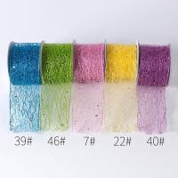 China Sustainable MSD Sequined Mesh Wire Edge Ribbon for Christmas Day Valentine's Day for sale