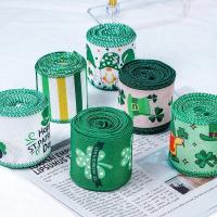 China 63mm Sustainable St.Patrick's Day Ribbon MSD Customized Wired Ribbon for Irish Ribbon for sale