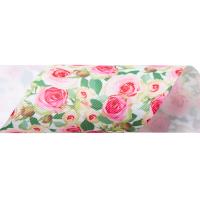 China Thermal Transfer Print 3 Inch Grosgrain Ribbon By The Yard Single Face Rose Pattern for sale