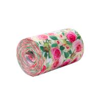 China Thermal Transfer Print 3 Inch Grosgrain Ribbon By The Yard Single Face Rose Pattern for sale