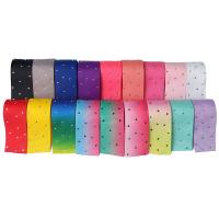 China Color Fastness Grade 4 Grosgrain Fabric Type 38mm Rhinestone Diamante Ribbon for Hair Bows for sale