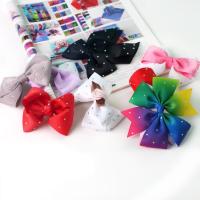 China Color Fastness Grade 4 Grosgrain Fabric Type 38mm Rhinestone Diamante Ribbon for Hair Bows for sale