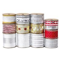 China MSD 63mm Wire Edge Ribbon for Holiday Decoration Gift Packing Roll/Set Festival Celebrate for sale
