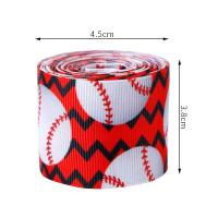 China Sustainable MSD 38mm Tennis Printed Grosgrain Ribbon for DIY Crafts and Gift Wrapping for sale