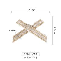 China MSD Ribbon Handmade 2.1cm Small GlitterTwist Tie Bows For Candy Package Gift Bag Decoration for sale