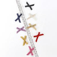 China MSD Ribbon Handmade 2.1cm Small GlitterTwist Tie Bows For Candy Package Gift Bag Decoration for sale