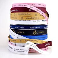 China MSD Custom Embossed Logo Printed Ribbon High Tenacity Gold Foil Polyester Grosgrain Ribbon for sale