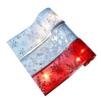 China MSD Ribbon 6.3 cm 2023 Christmas Ribbon With Lights Xmas Gift Wrapping Ribbons for sale