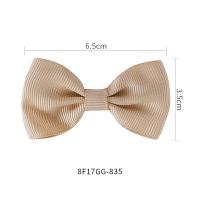 China Garment Decoration 100% Polyester MSD Customized Solid Color Grosgrain Ribbon Bows for sale