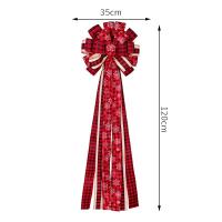 China Handmade Xmas Wreath Bow Large Christmas Tree Topper Bow for Decorative Ornament for sale