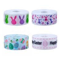 China Sustainable MSD Custom Spring Easter Day Bunny Egg Stripe Printed Ribbon for Hair bow for sale