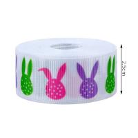 China Sustainable MSD Custom Spring Easter Day Bunny Egg Stripe Printed Ribbon for Hair bow for sale