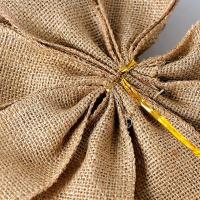 China Polyester MSD Christmas Bow Burlap Ribbons Bow For Decoration Custom Made Design for sale