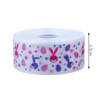 China Sustainable MSD Custom Spring Easter Day Bunny Egg Stripe Printed Ribbon for Hair bow for sale
