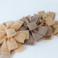 China Polyester MSD Christmas Bow Burlap Ribbons Bow For Decoration Custom Made Design for sale