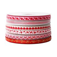 China Custom Gift Ribbon for Valentine's Day RIBBONS Style Single Face 9mm Printed Ribbon for sale